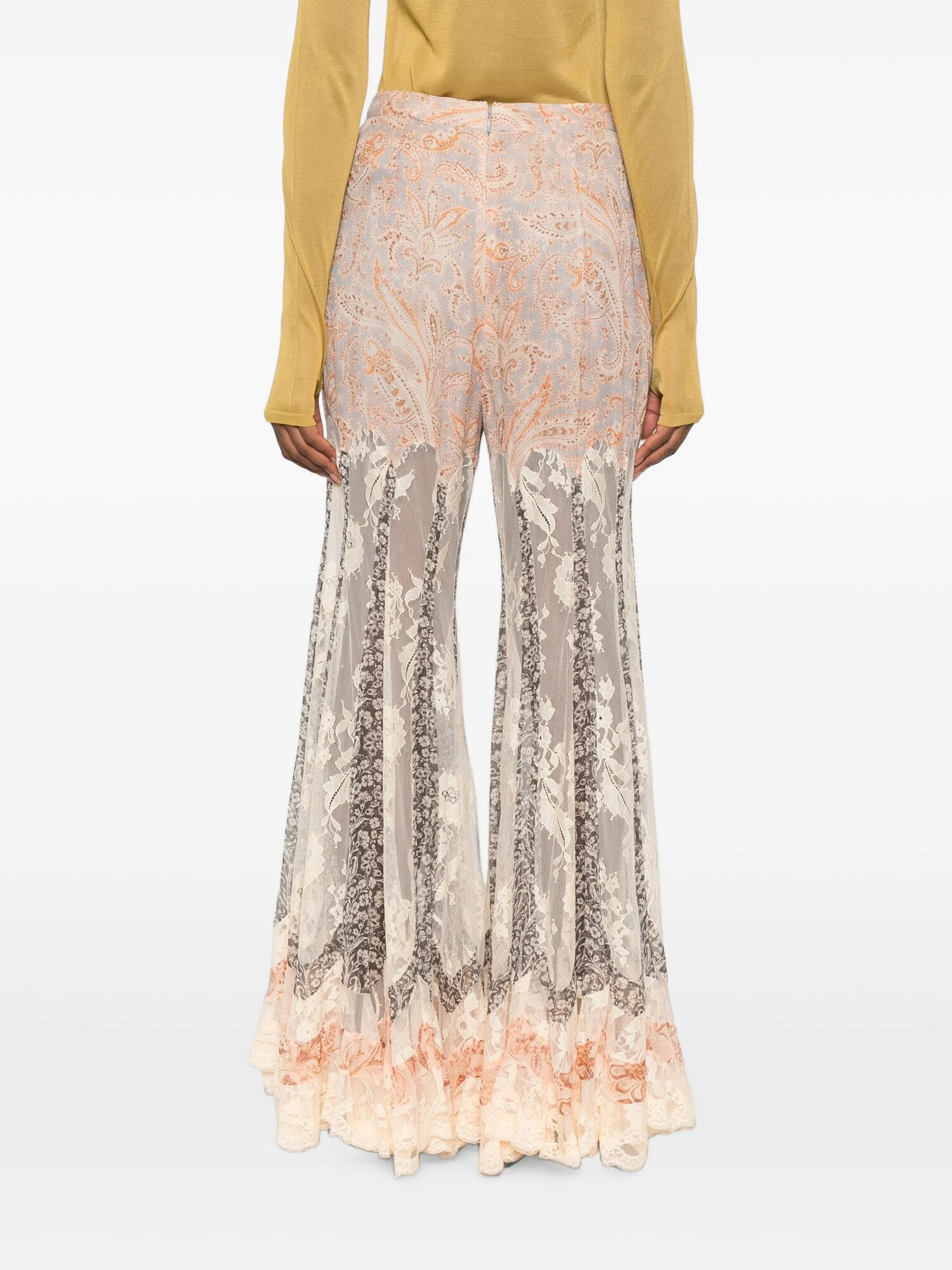 Брюки ZIMMERMANN Panelled flared trousers, размер 38 — фото 1