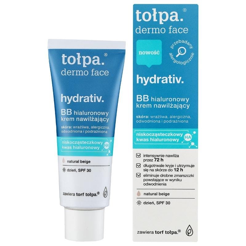 Крем для ухода за кожей To pa Dermo Face Hydrativ BB SPF30, natural beige, 40 мл
