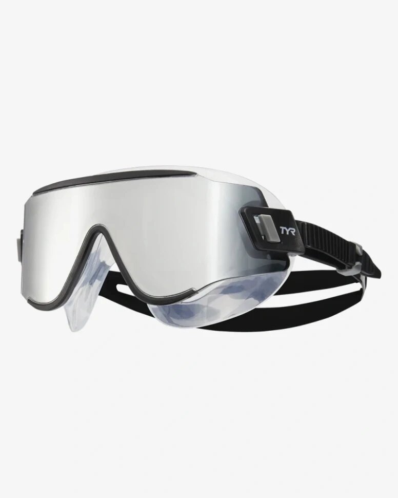 Маска для плавания TYR Tidal Wave Mirrored Swim Mask (043 Серебристый, O/S)