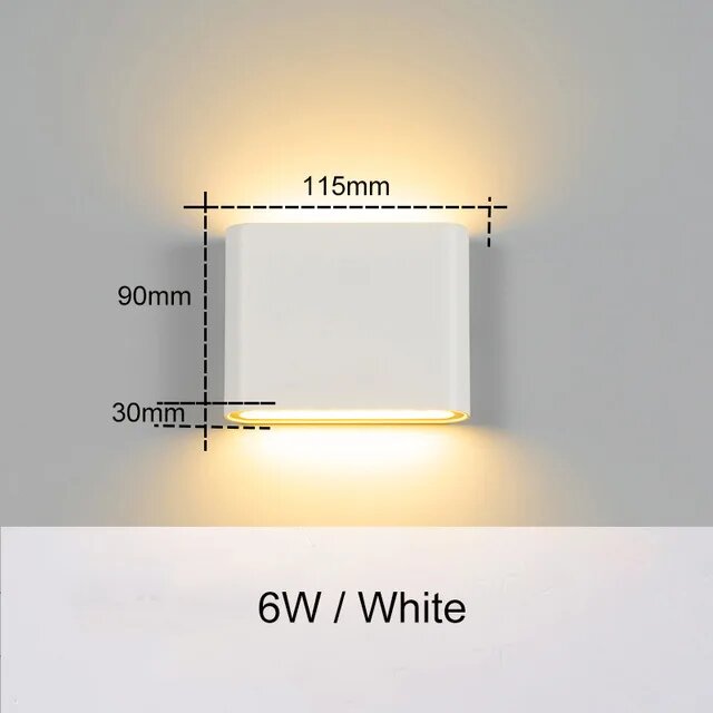 Уличный светодиодный светильник Khelse с датчиком движения white 6W(11.5CM), Warm White, Sensor
