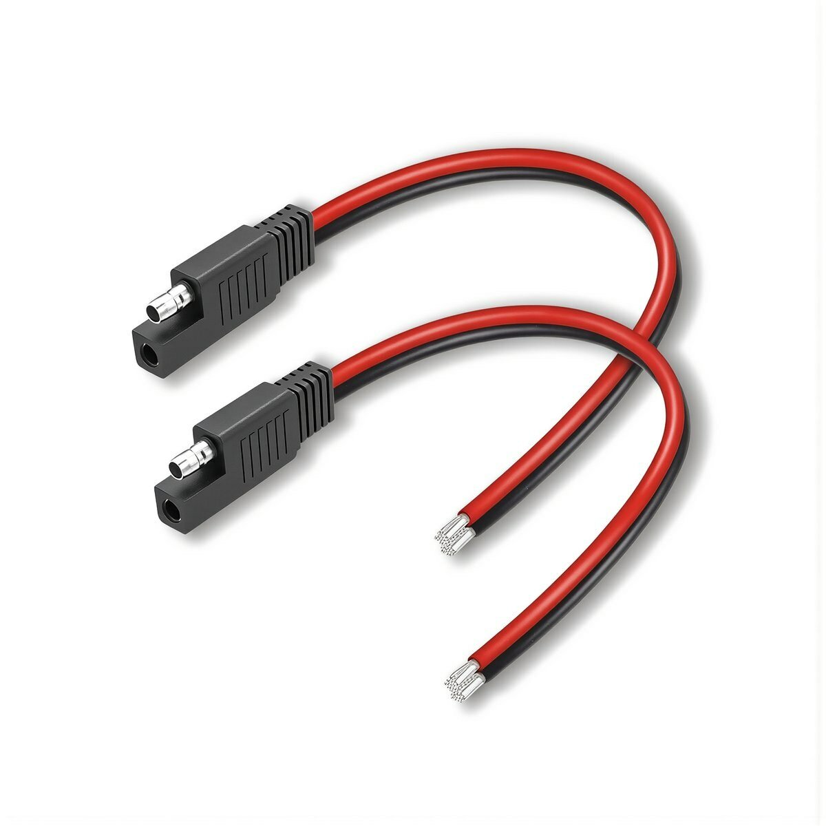 Кабель питания SAE 2 жильный 16AWG 0.3 метра чистая медь ПВХ изоляция для солнечных установок и аккумуляторов