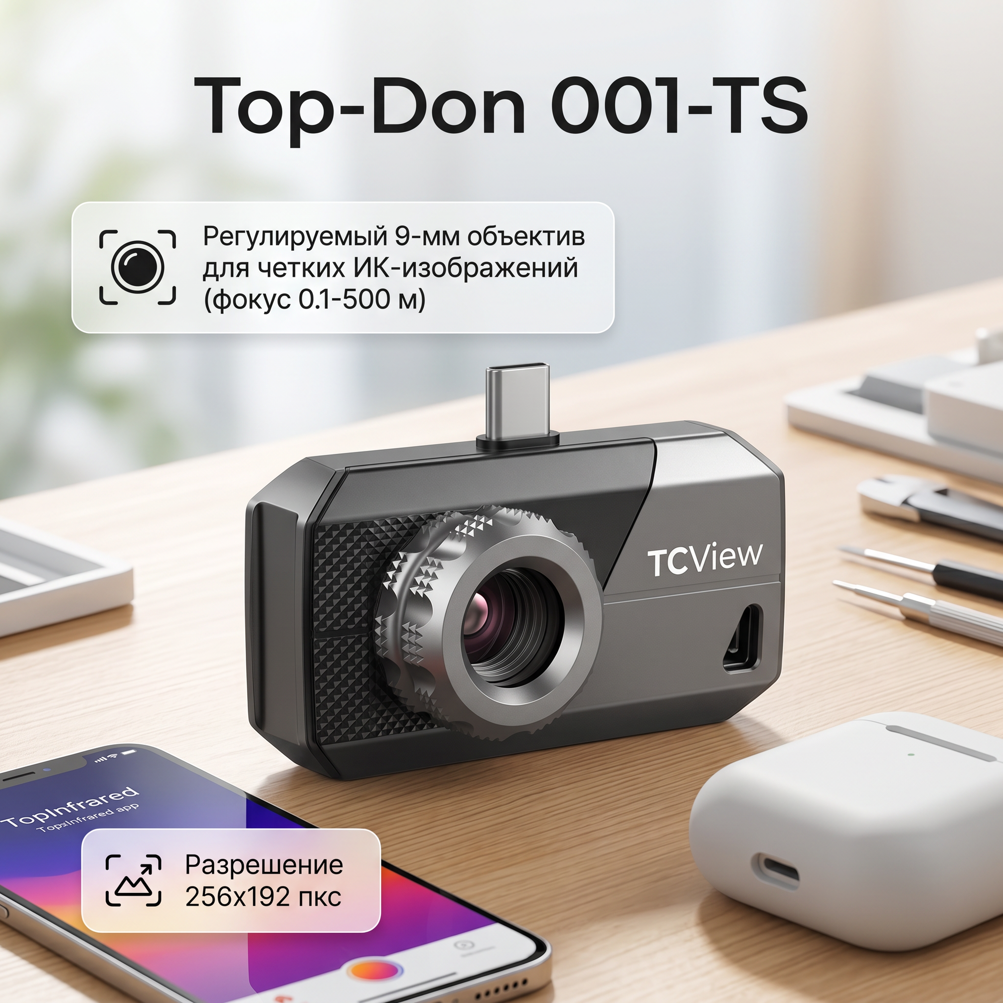 Тепловизор недорогой для смартфона Android - Top-Don 001-TS
