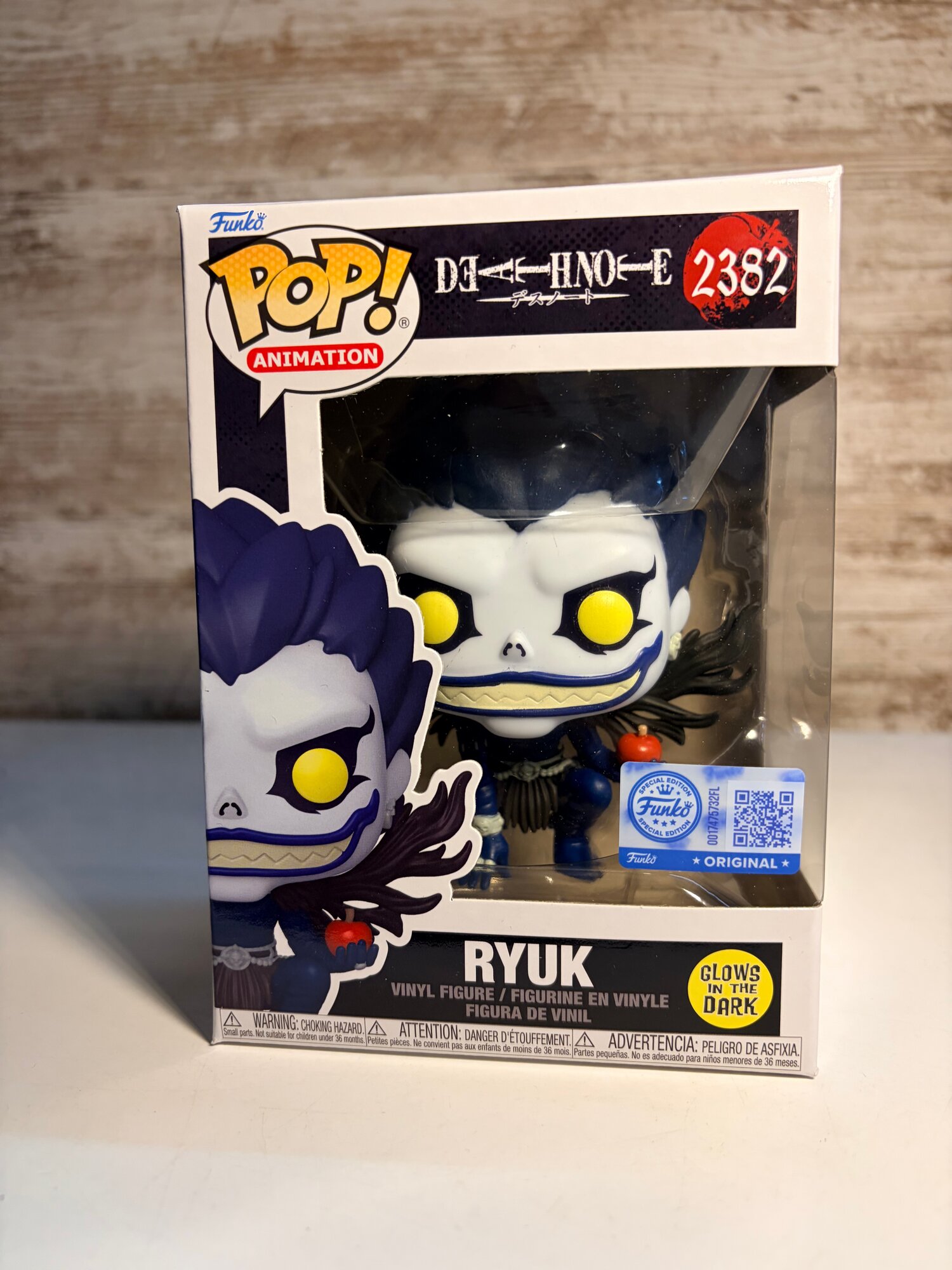 Funko pop Ryuk, Death Note, vinyl figure , светится в темноте, 10 см от Funko