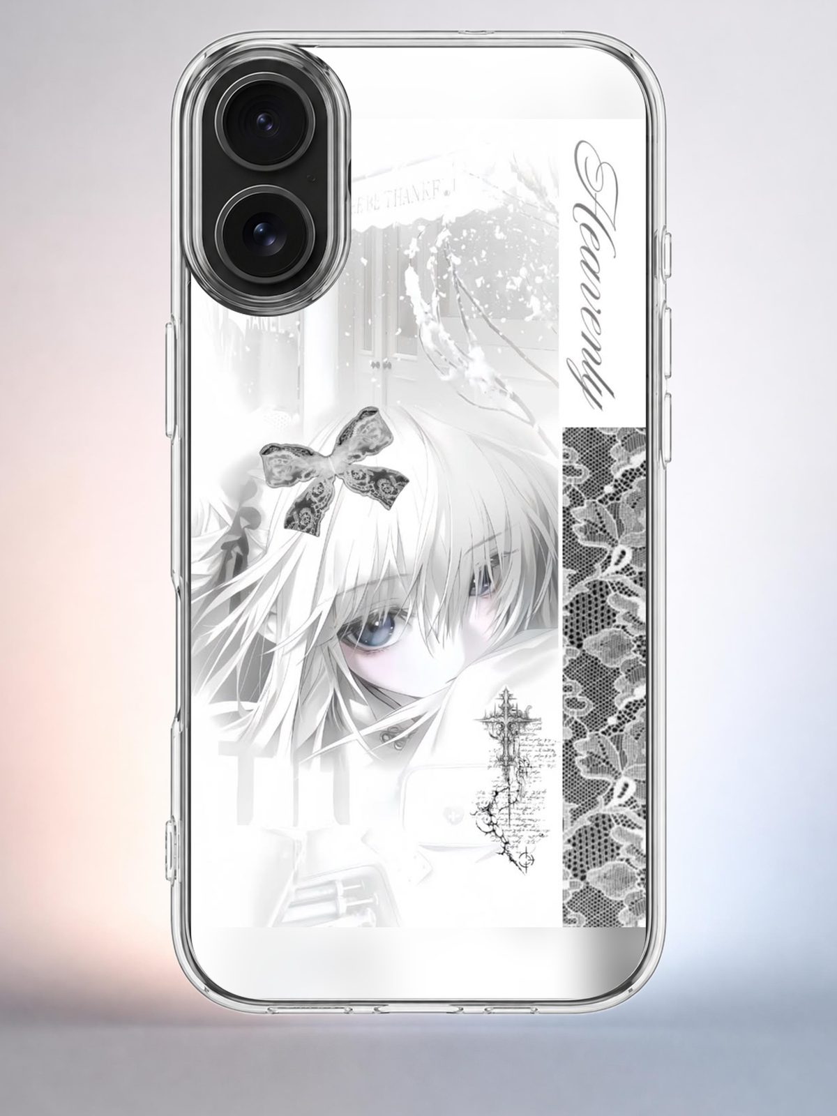 Эстетичный чехол на iPhone 16 Аниме девушка