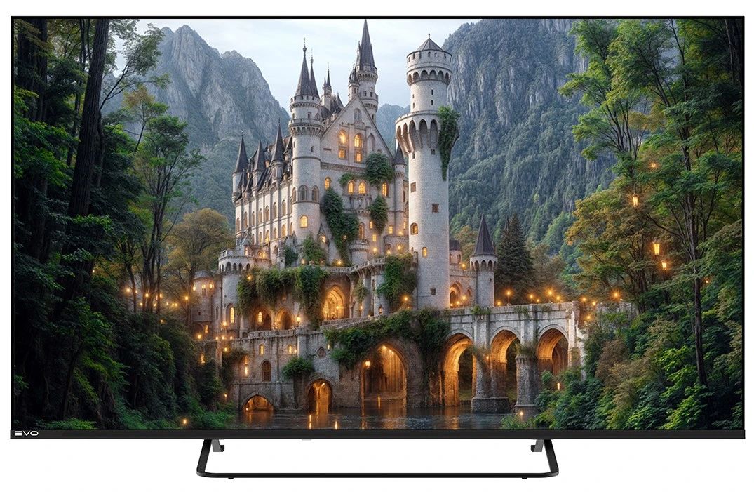 50" (127 см) Телевизор EVO TV 50 Black New черный, Google TV