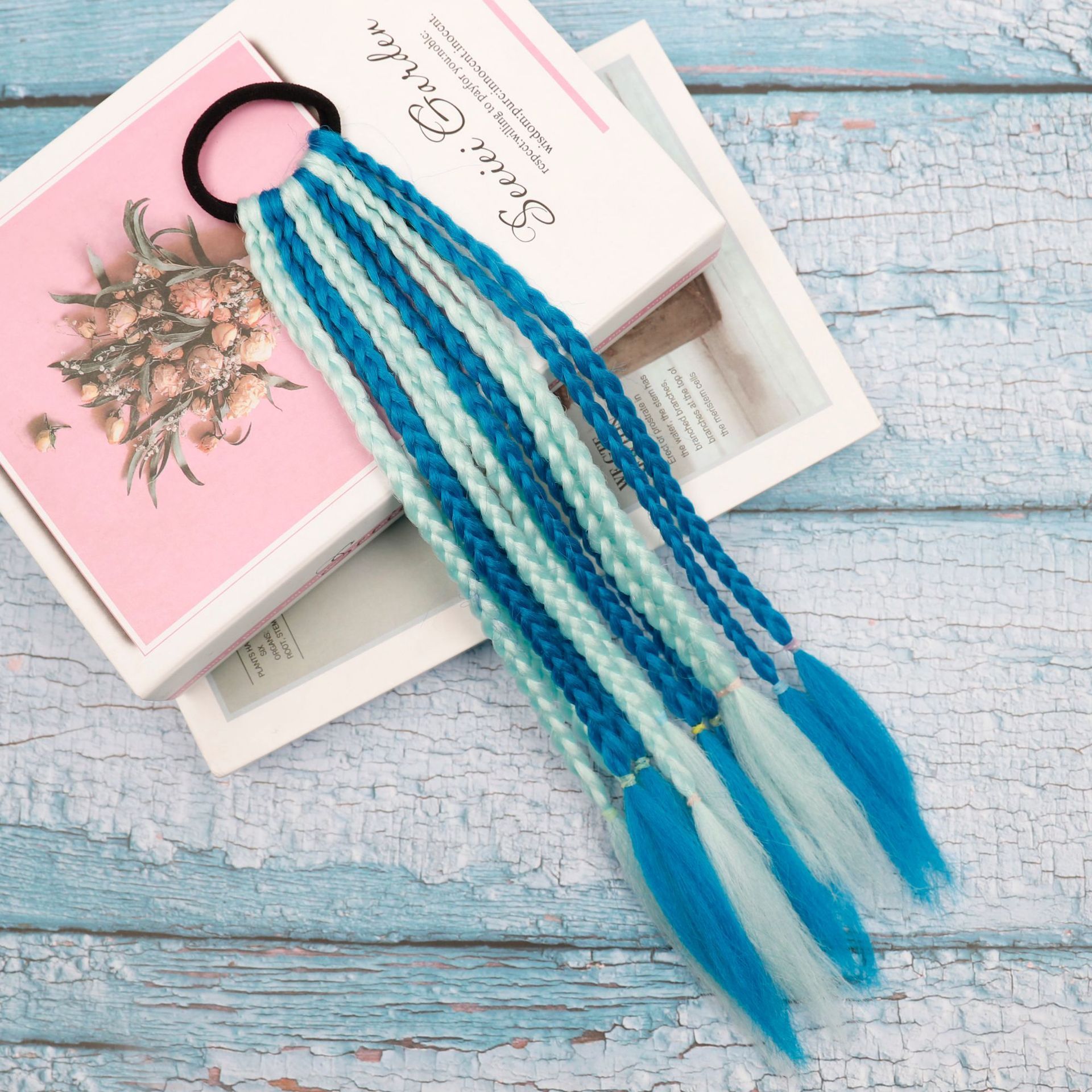 Канекалон для волос на резинке/афрокосы/косички на резинке