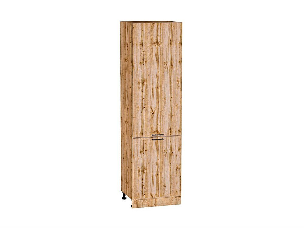 VVT Шкаф пенал с 2-мя дверцами Флэт Дуб Вотан, Wotan Oak 2S, 2140, 600 В*Ш*Г 2132*600*574, фасад ЛДСП Wotan Oak 2S, корпус Дуб Вотан Wotan Oak 2S