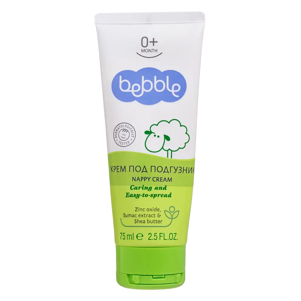 Bebble Крем под подгузник Nappy Cream 0+ 75 мл 1 шт