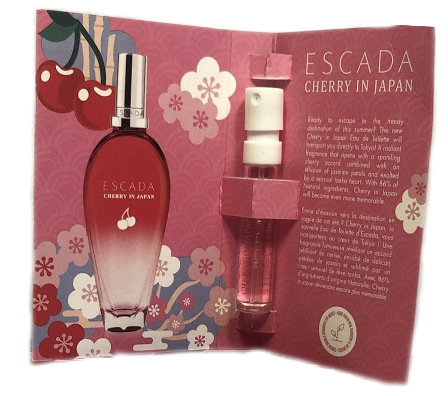 Эскада Вишня В Японии парфюм женский 1.2 мл пробник - Escada Cherry In Japan туалетная вода миниатюра