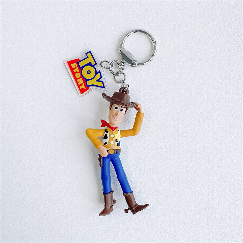Официальный брелок Disney Toy Story Вуди, персонаж мультфильма, аксессуар для ключей, маленькая металлическая подвеска