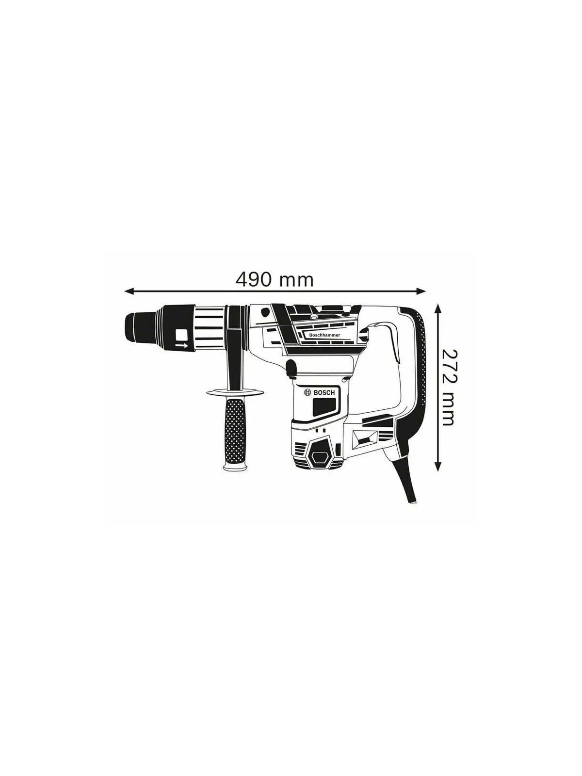 Перфоратор BOSCH GBH 5-40 D SDS-Max, 1100Вт, 8,5Дж 0611269020