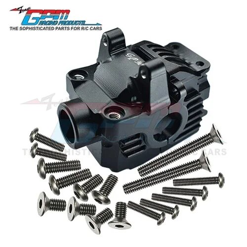 Корпус коробки передач GPM для TRAXXAS RUSTLER 4X4 VXL Черный, Front Black 1pc