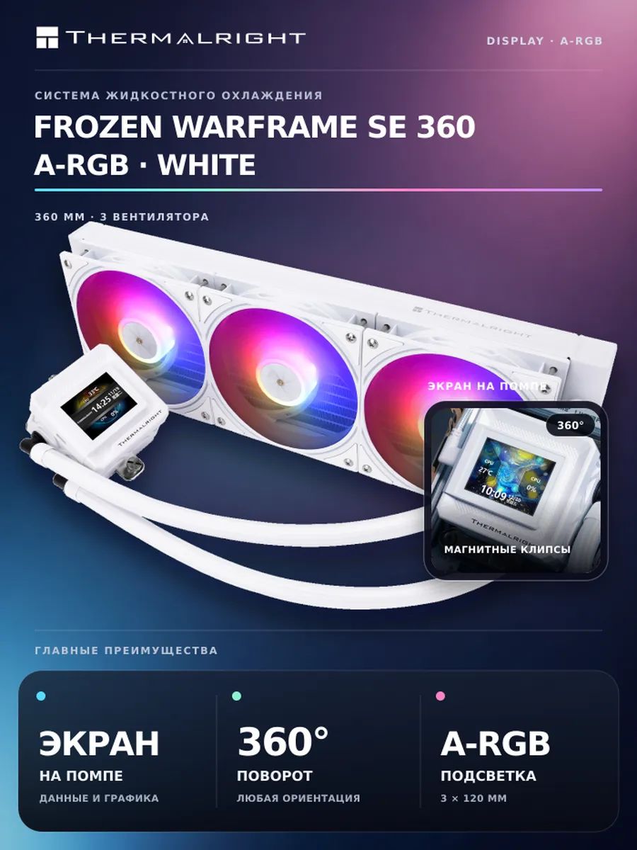 Система водяного охлаждения Thermalright Frozen Warframe SE 360 A-RGB White