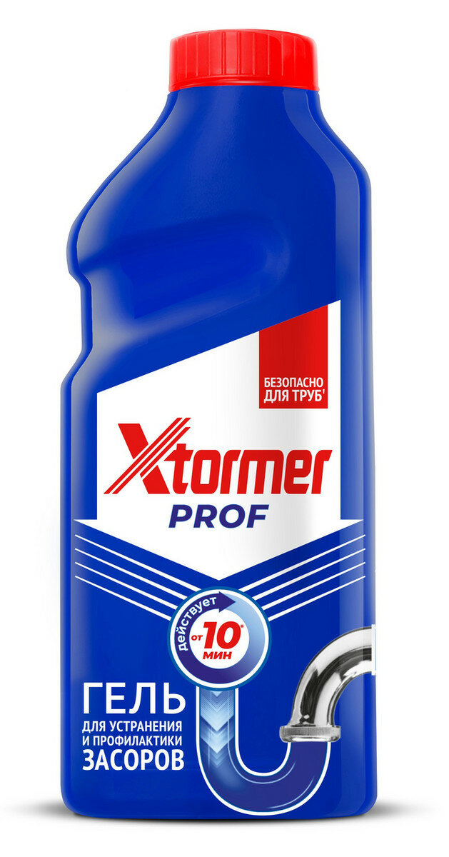 Гель для труб Xtormer Professional устранение засоров, 500мл, (1 шт)