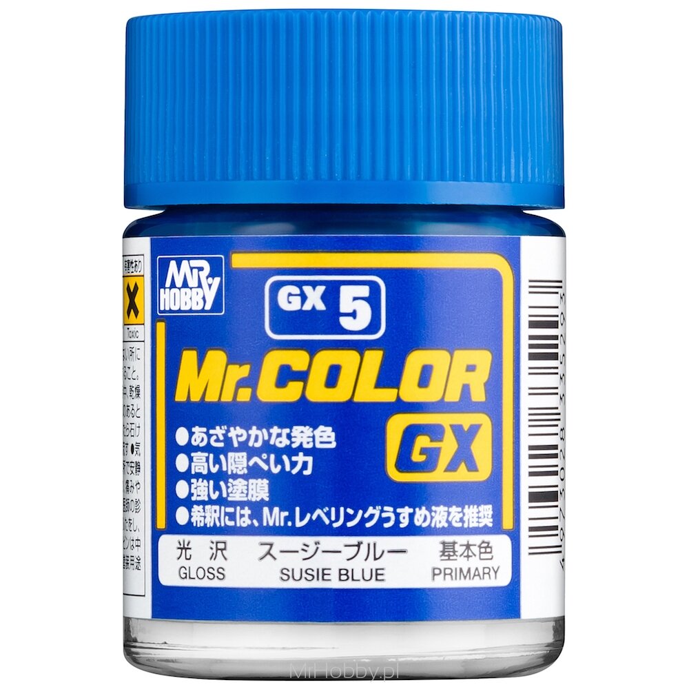 GX 5 краска художественная т. м. MR.HOBBY 18мл Susie Blue Gloss