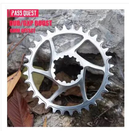 Цепное колесо SRAM GXP DUB 28T/30T/32T/34T/36T черное/серебристое 28T, Silver Round