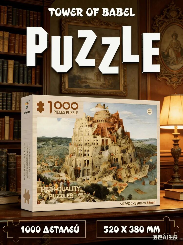 Пазлы на 1000 элементов Tower Of Babel 520х380 мм Bible