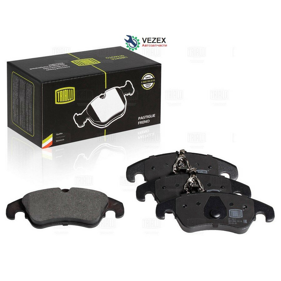 TRIALLI PF1812 Колодки торм. для а/м Audi A6 (11-)/Q5 (08-) диск. перед. т/с TRW (PF 1812)