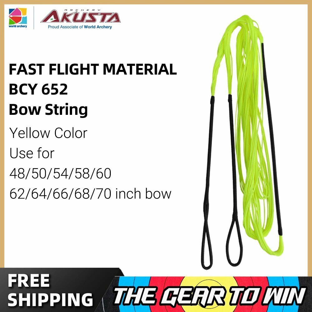Аккуста рекурсивный лук BCY 652 жёлтый 16 нитей AMO-68inch Bow 16st