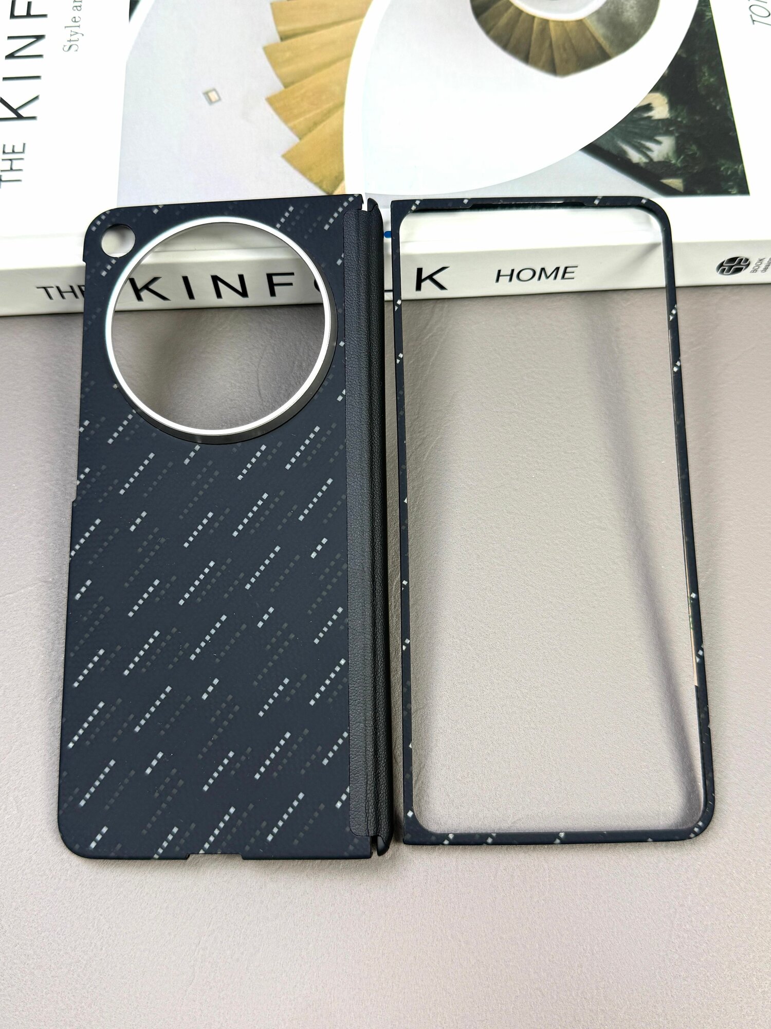 Магнитный Чехол Kevlar для Oppo Find N6 кевларовый чехол