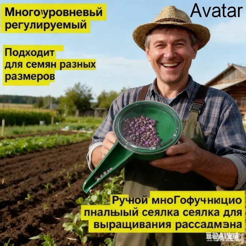 Набор из пяти премиум сеялок для ручного высева капусты редиса овощей и целебных трав