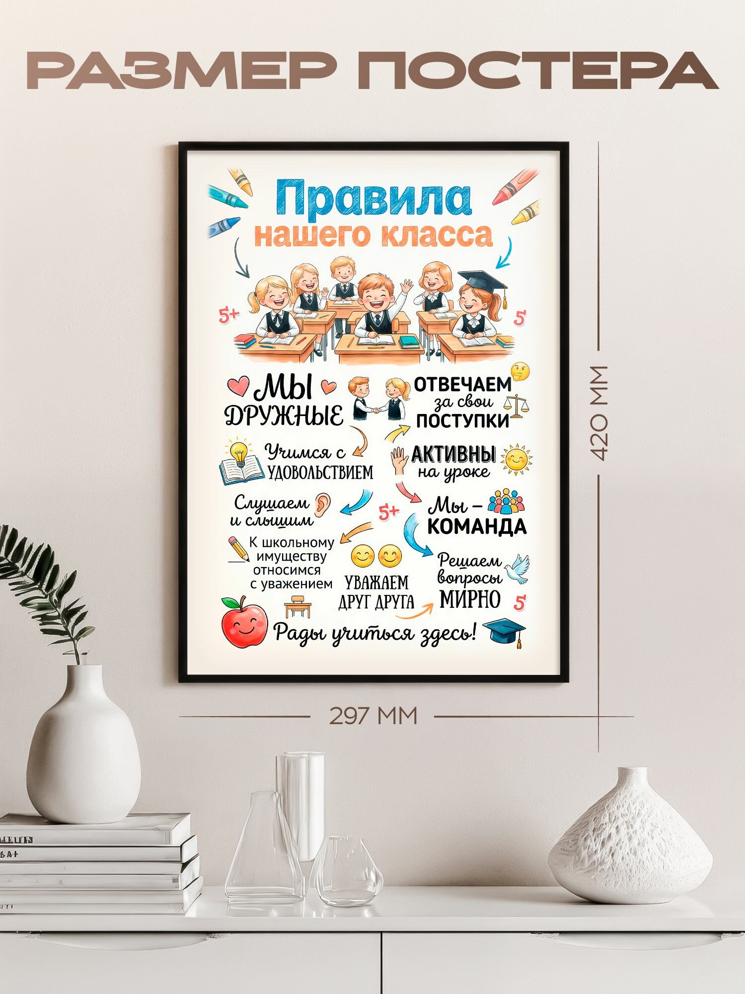 Постер правила класса на стену — фото 1