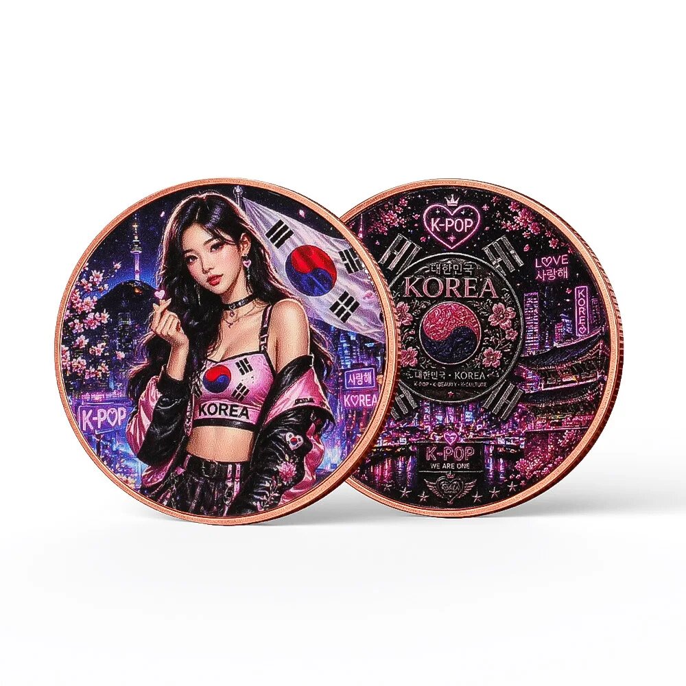 Монеты K-POP Korea Design6-1pc