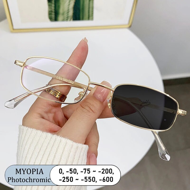 Женские очки LOERHUNAR Photochromic Gold Myopia-200