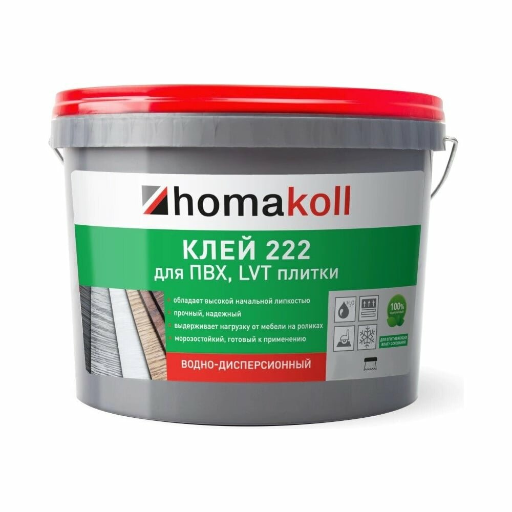 Клей для ПВХ и LVT плитки Homakoll 3.5 кг