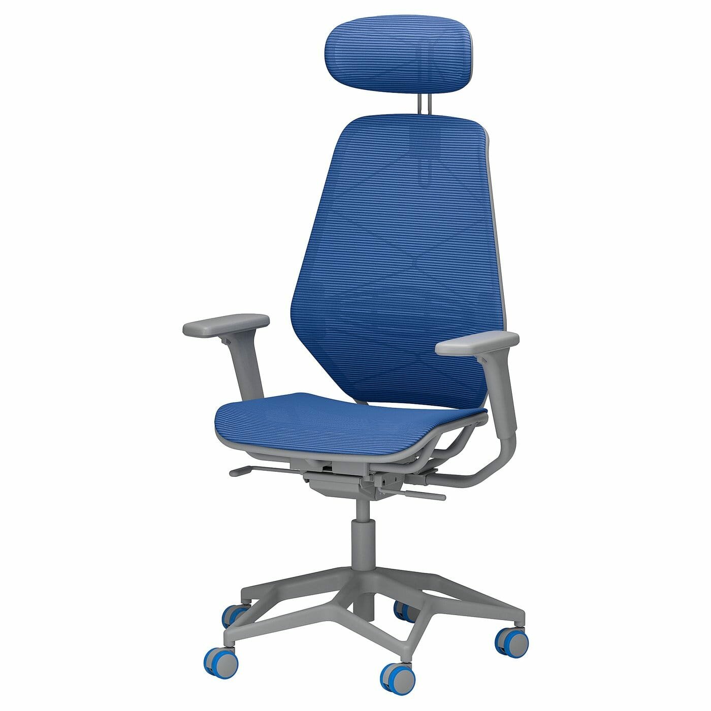 Игровое кресло IKEA STYRSPEL, синий, светло-серый 105.066.93