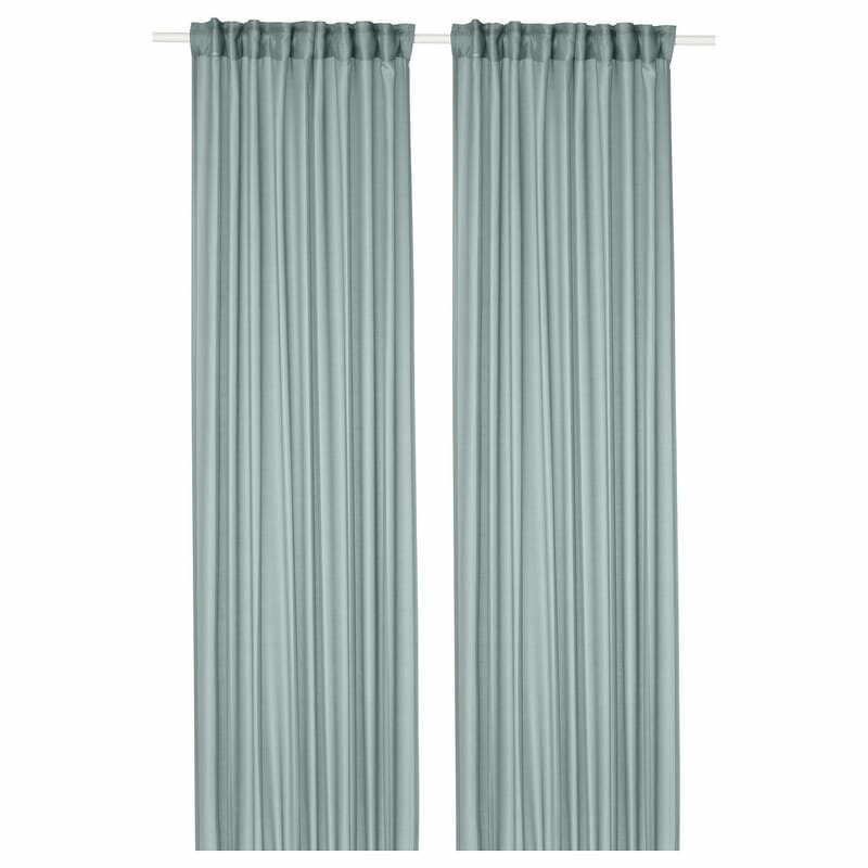 Штора IKEA STENFR , бирюзовый, 145x300 см 705.948.99