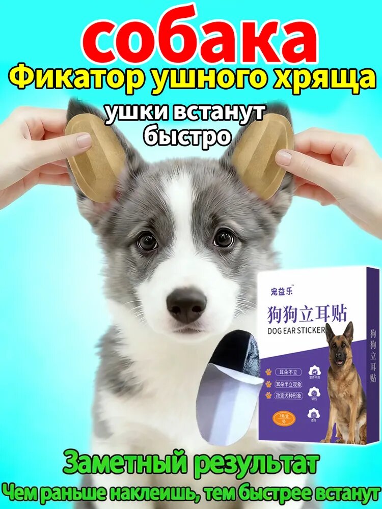 Наклейки для Стабилизации Вертикально Стоящих Ушей Добермана