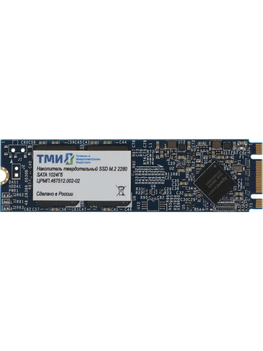 Накопитель SSD ТМИ црмп.467512.002-02 1 ТБ, M.2 2280, SATA III, M.2 560 МБ/с