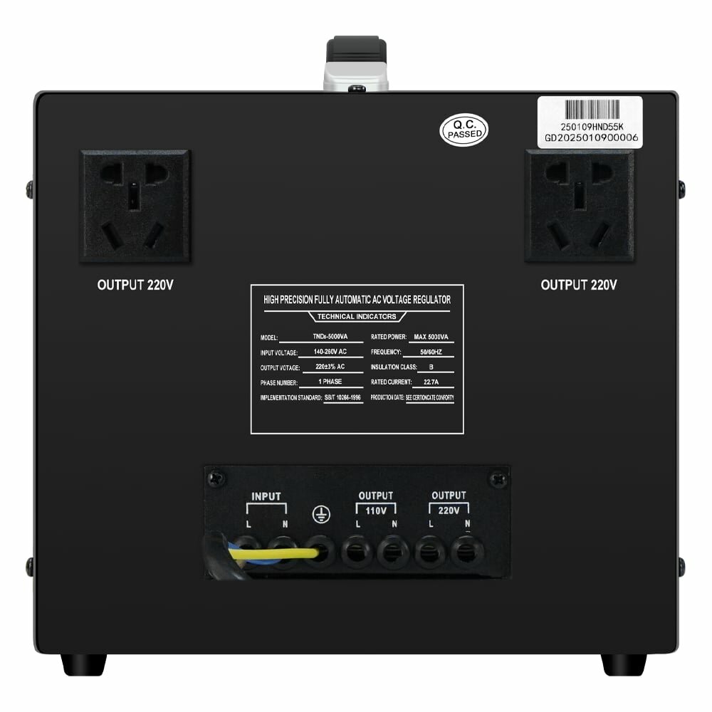 Однофазный стабилизатор напряжения HoldPeak TND5-5KVA (Standard) — фото 1