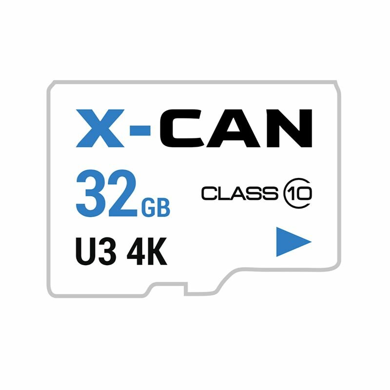 Карта памяти X-CAN 4K Class 10 U3 32Гб высокоскоростная для видеорегистраторов