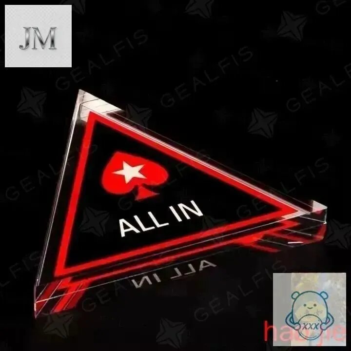 Фишка All In для покера из акрила / Кнопка All In / Аксессуары для покера / Фишка сувенир