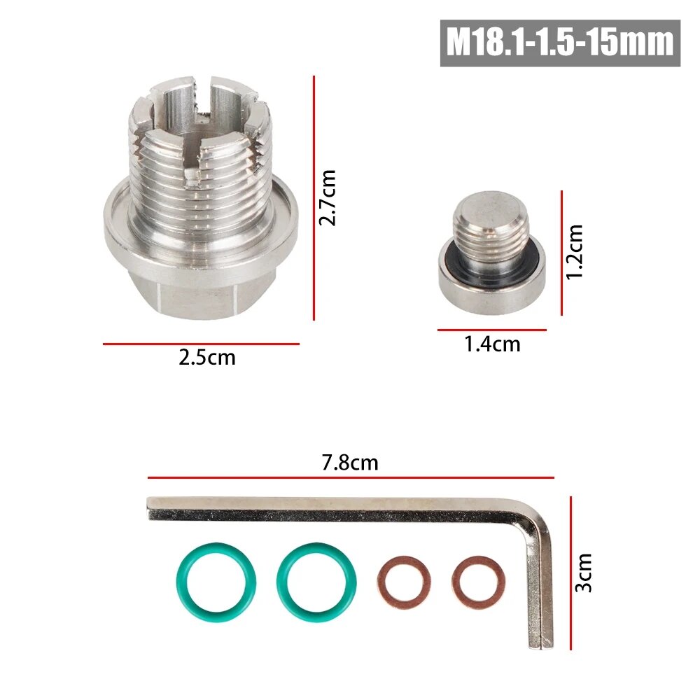 Сливные пробки для масла M18.1-1.5-15mm