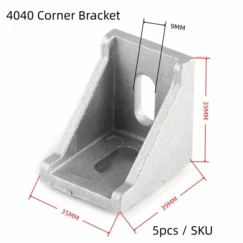 Угловой кронштейн Anmurt 2020 3030 4040 из алюминия 4040 5PCS