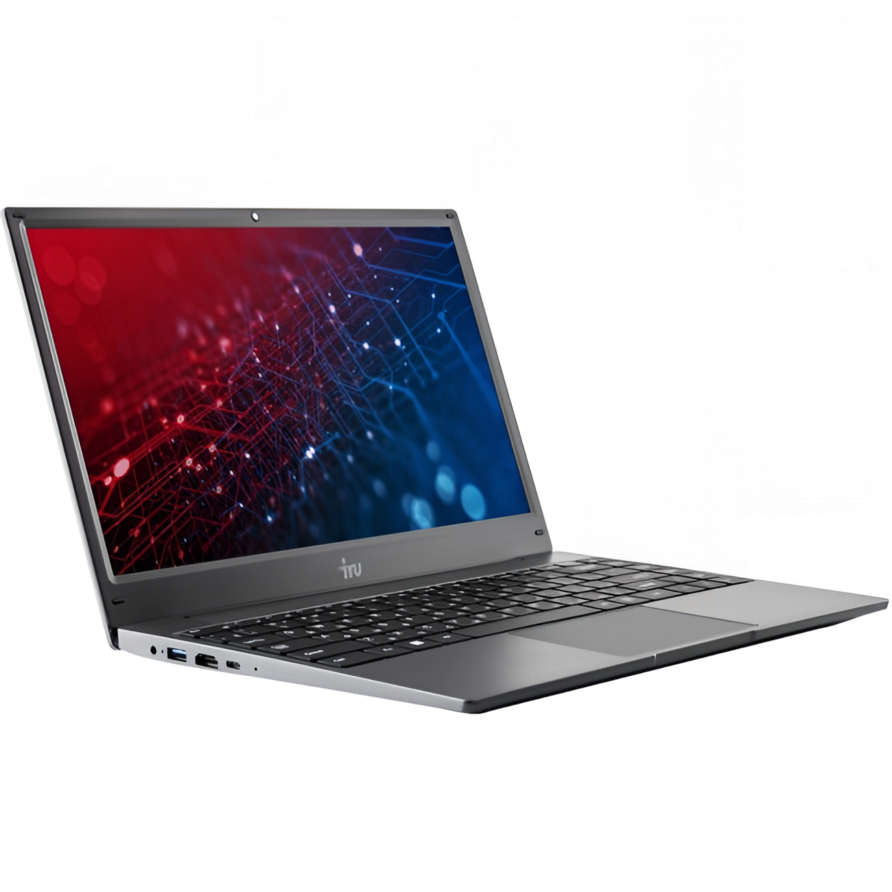 Ноутбук 14" iRU Tactio 14RLH, AMD Ryzen 5 7430U 2.3GHz/32GB DDR4/SSD 1TB/IPS/1920x1080/AMD Radeon/DOS, серый (2084817)