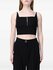 Топ EMPORIO ARMANI Ottoman zip-front cropped top, размер 38