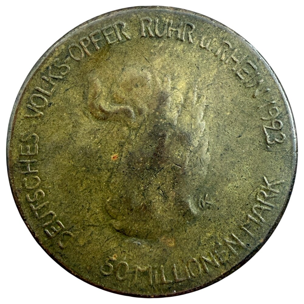 Германия, Веймарская республика, Рур и Рейн 50000000 марок 1923 г.