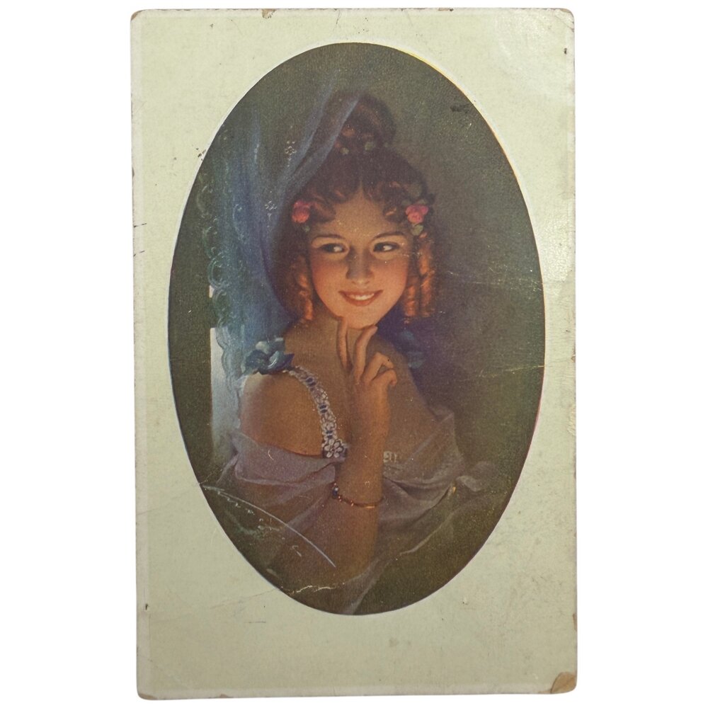 Почтовая открытка "Заигрывание" 1900-1915 гг. Германская Империя