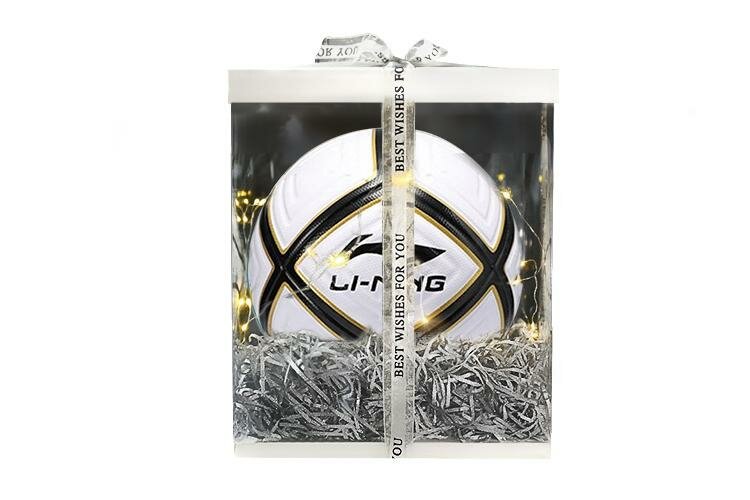 Футбольный мяч унисекс Li Ning, черно-белый, S EU