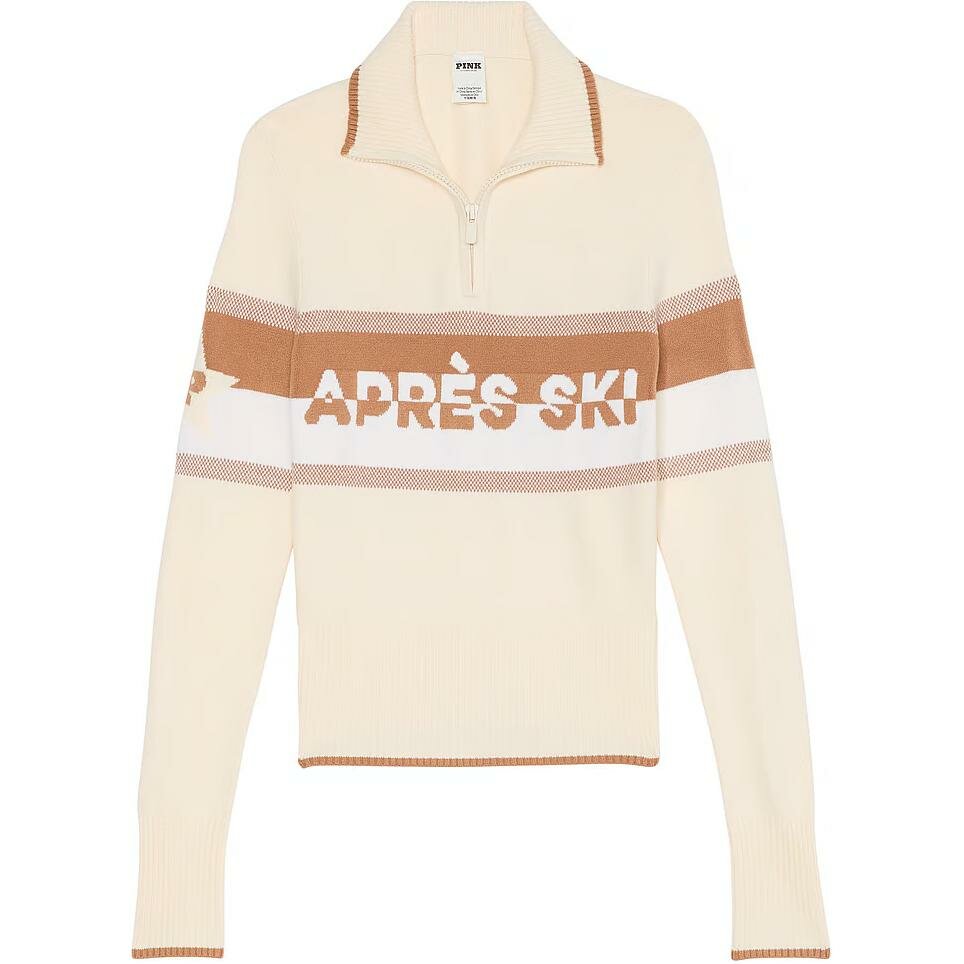 Свитер PINK Varsity Knit Half Zip, 1 шт.