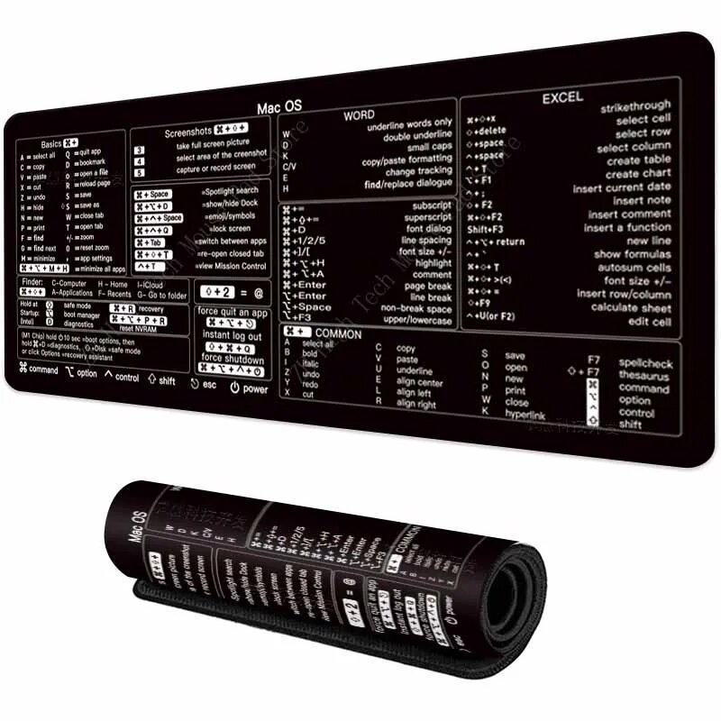 Большой резиновый коврик для мыши для Mac OS LA 70X30CM-2MM