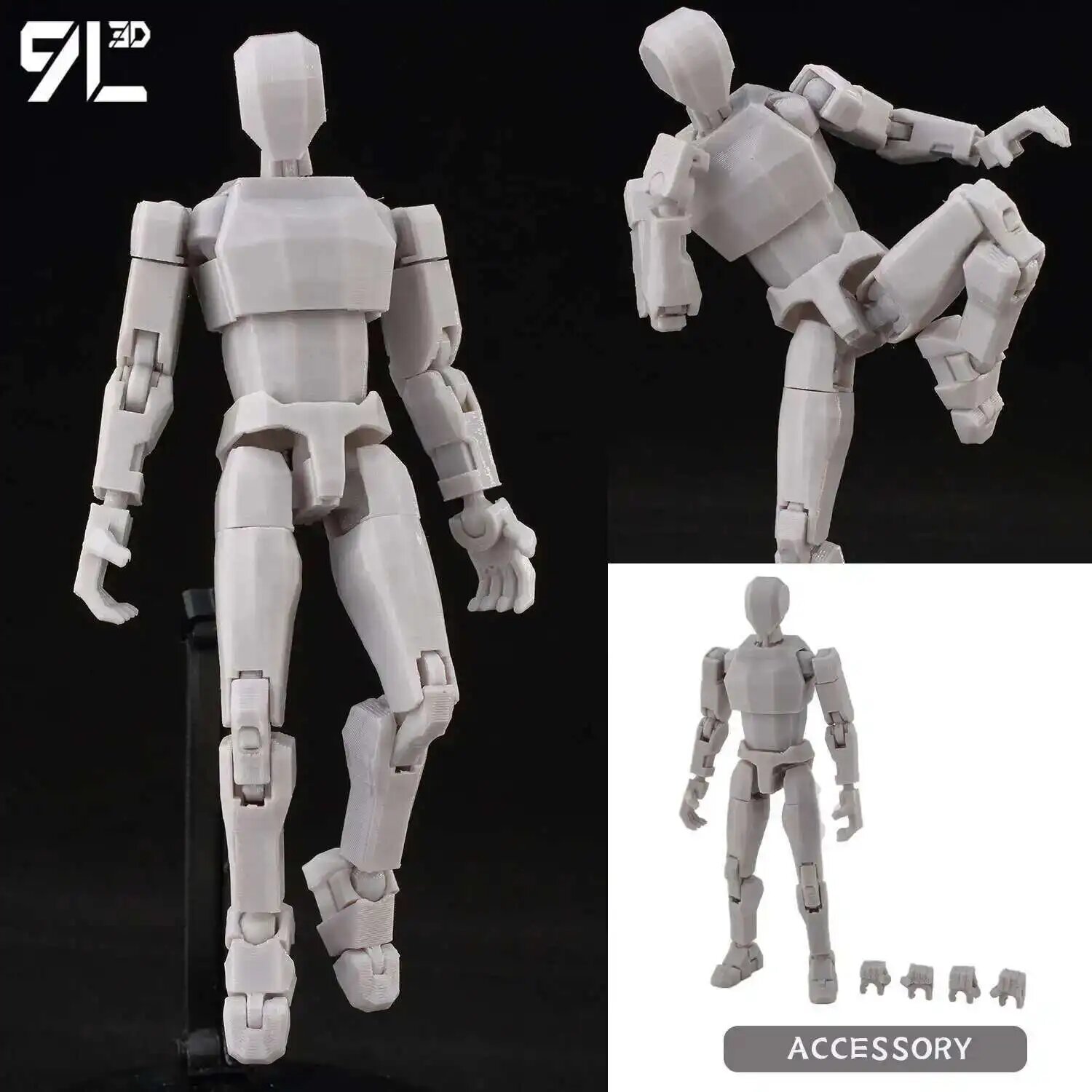 Фигурка Titan13 Ct, серый, Solid gray