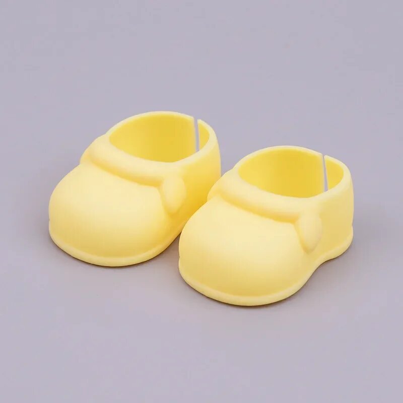 Пластиковые туфельки для куклы 24 см, Yellow A