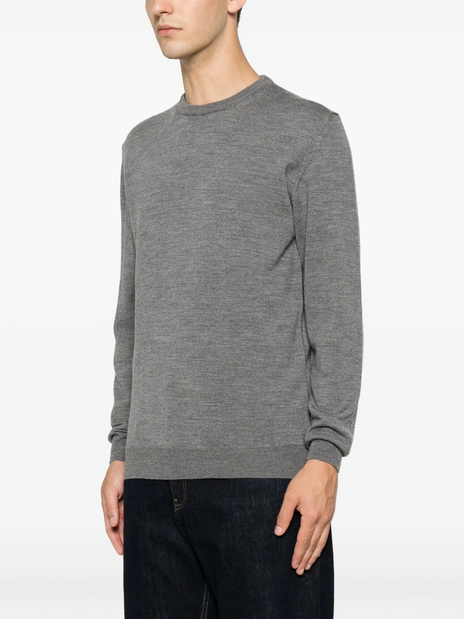 Свитер SERGIO MORETTI Crew neck ribbed-trim sweater, размер 50 — фото 1