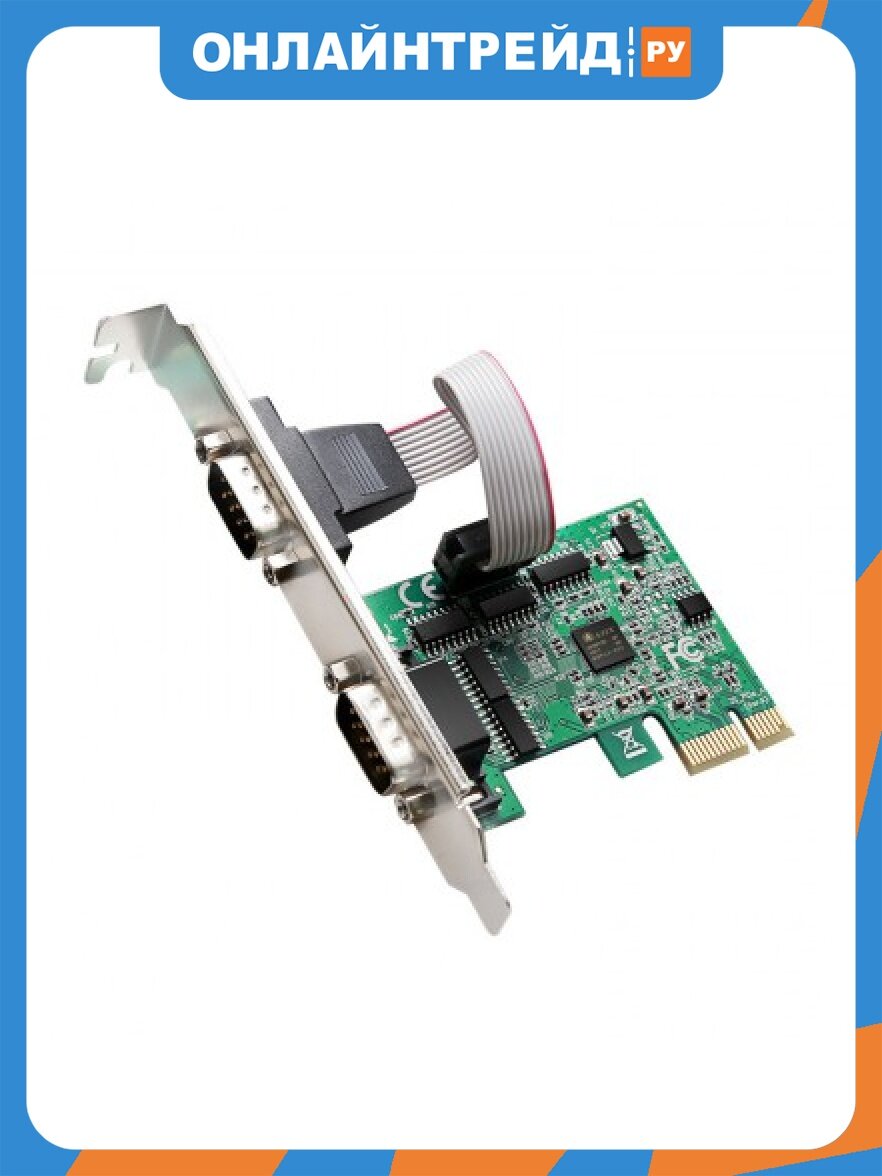 Контроллер PCIe Ks-is COM RS232 x 2