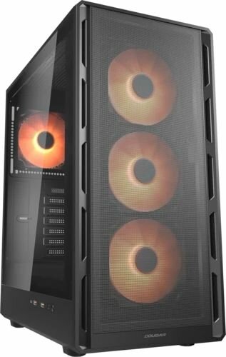 Компьютерный корпус Cougar Airface Pure Pro (Airface Pure Pro Black) черный - Midi Tower, ATX, USB 2.0 Type-A, USB 3.2 Gen 1 Type-A